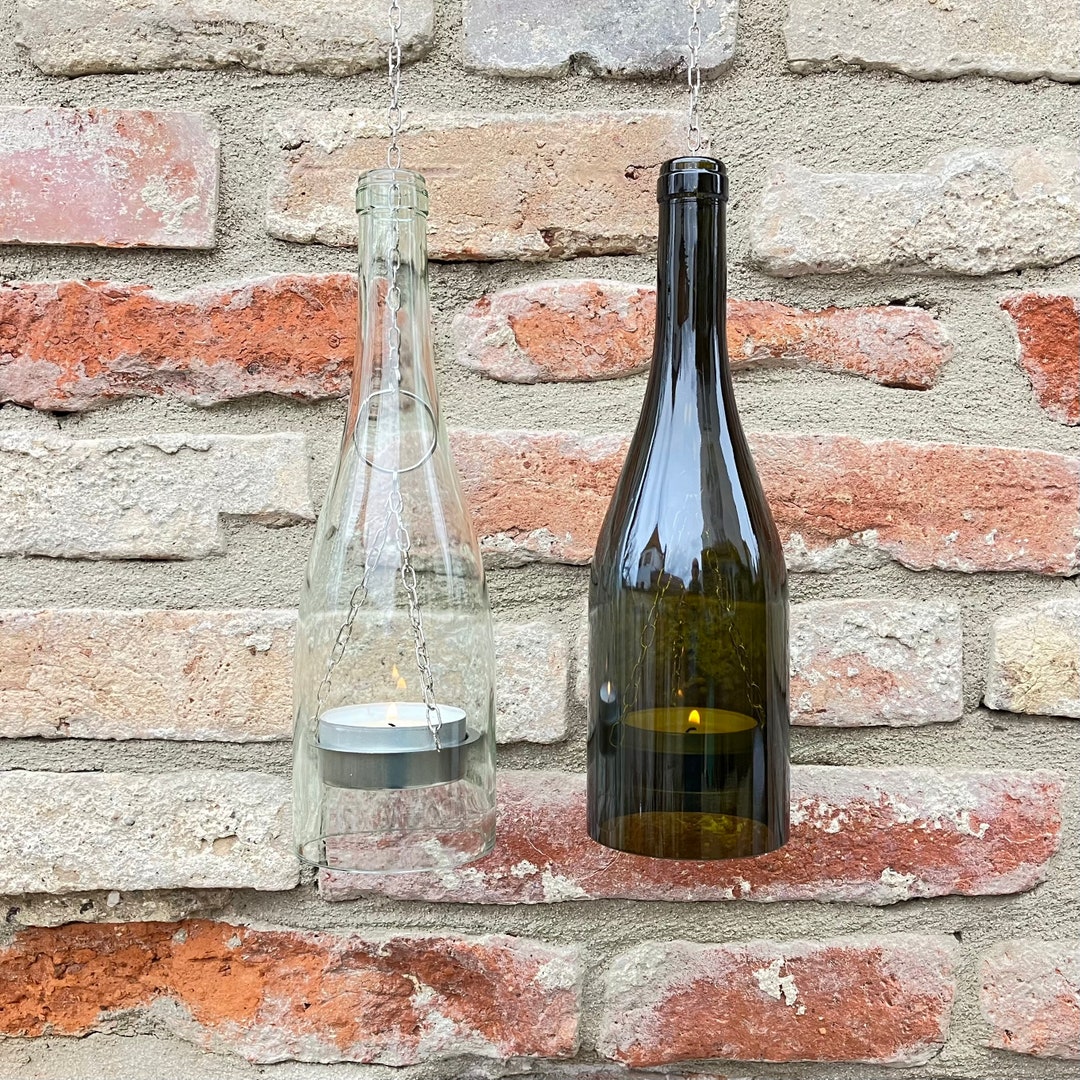 Set: Upcycling Hanging Lamps Made From 0.75 L Wine Bottles 2 Pieces - Etsy