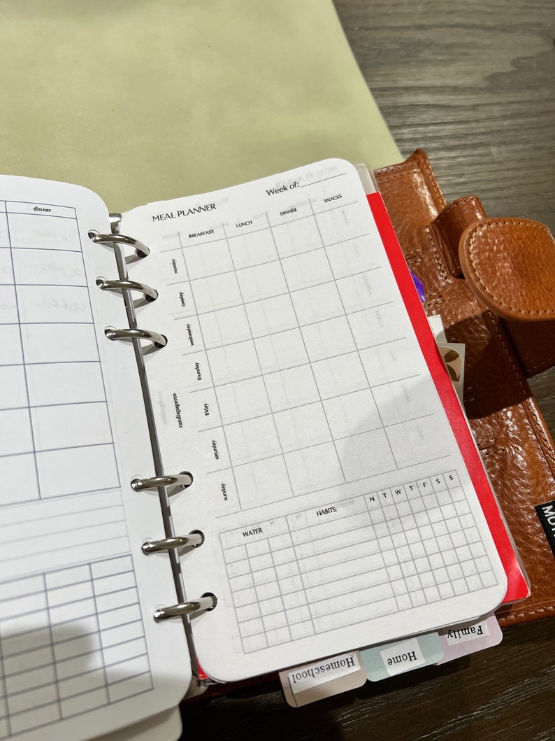 PERSONAL Food Log | Meal Tracker | Eating Habit Tracker - Etsy