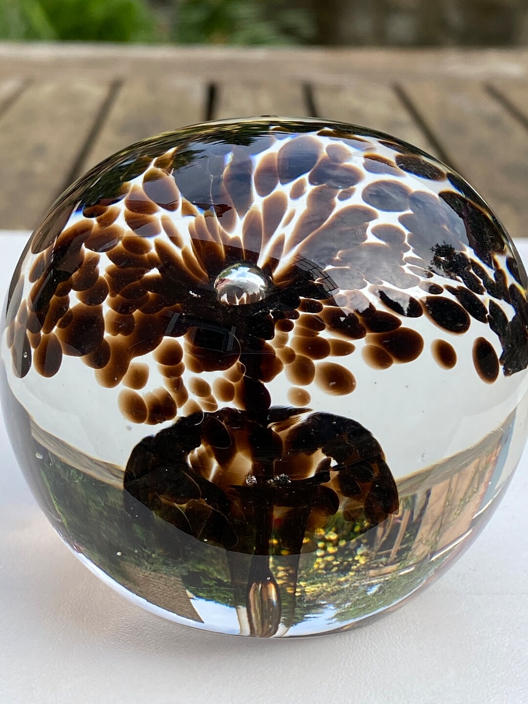 Orient & Flume Paperweight, Flower, Crystal Glass, Rare - Etsy