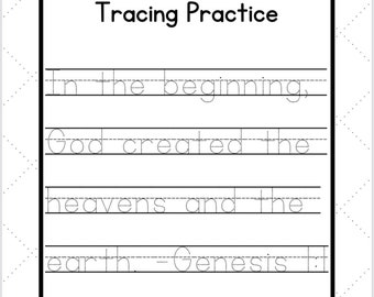 ABC Bible Verse Copywork, Bible Verse Handwriting Practice, Charlotte ...