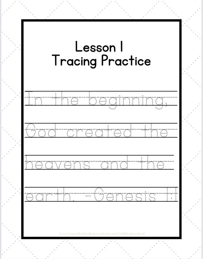 ABC Bible Verse Copywork, Bible Verse Handwriting Practice, Charlotte ...