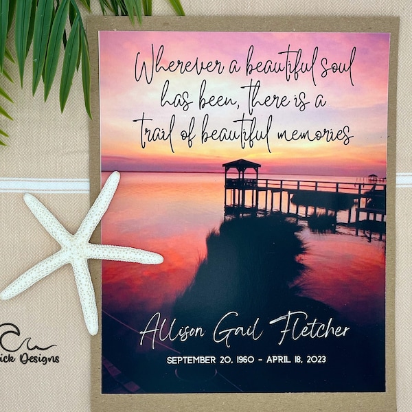 Sunset Memorial Poem - Etsy