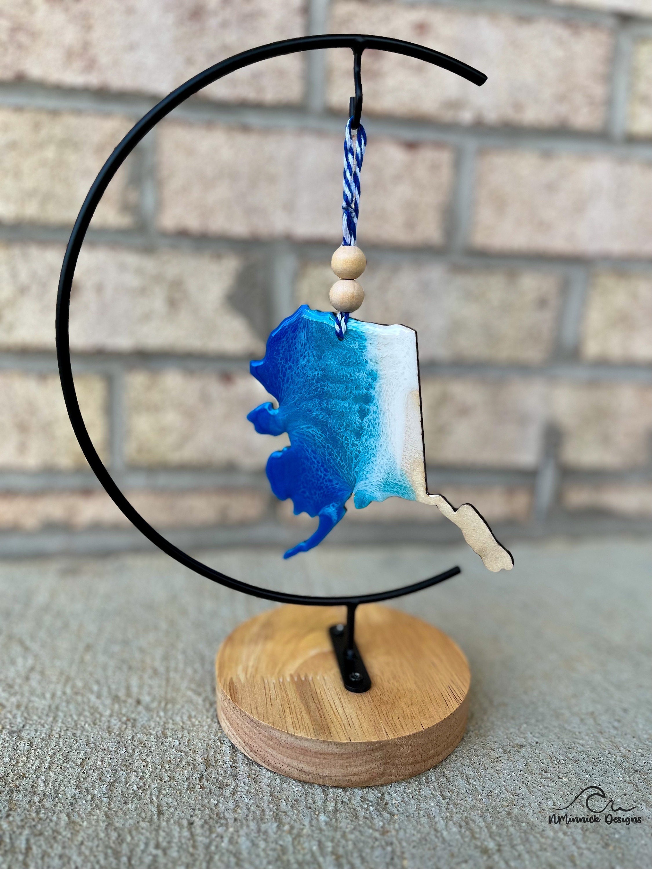 Alaska Ornament, Coastal Christmas Ornament, Alaska Native Gift, Travel ...