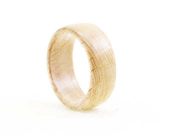 Wooden Ring Handmade From Apple Tree Wood Unisex | Etsy