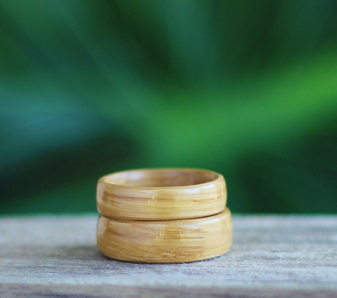 Wooden Ring Handmade From Oak, Oak Bentwood Ring, Wooden Ring, Brown ...