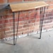Side Console Table/radiator Table/sofa Table With Solid Live Edge Top ...
