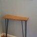 Side Console Table/radiator Table/sofa Table With Solid Live Edge Top ...