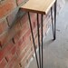 Side Console Table/radiator Table/sofa Table With Solid Live Edge Top ...
