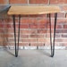 Side Console Table/radiator Table/sofa Table With Solid Live Edge Top ...