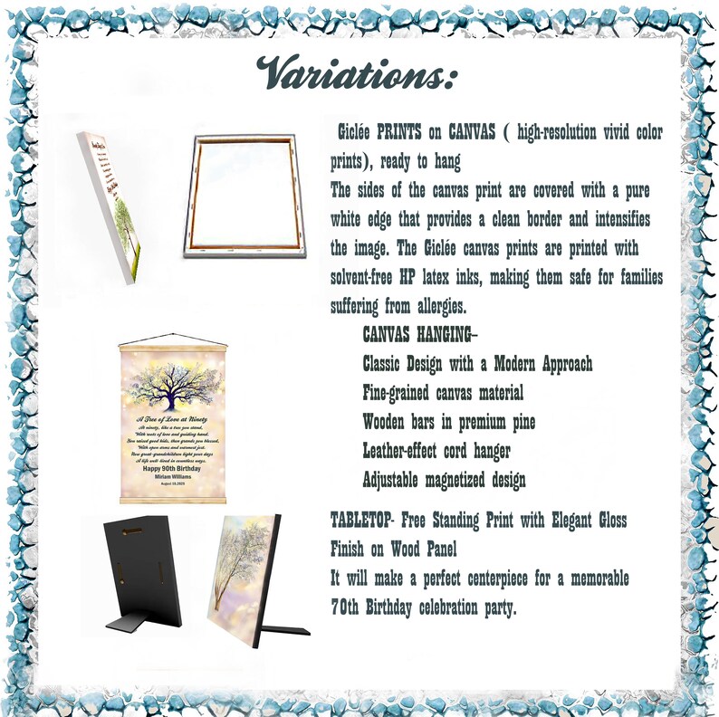 99th Birthday Poem on Canvas Personalized Poem for 99-year-old Men 99th ...