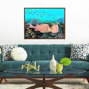 Red Snappers Paradise Original Painting READY to HANG Large Canvas ...