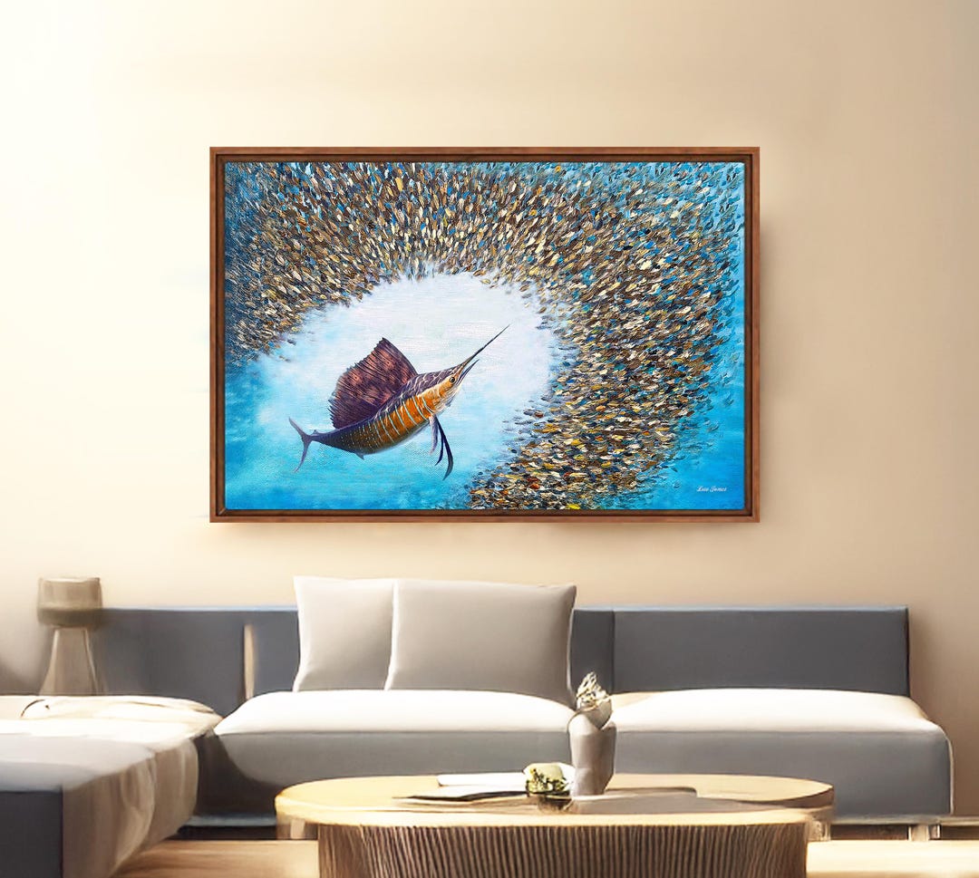 Sailfish Metal Print or Canvas Print, Aluminum Art for Outdoors ...