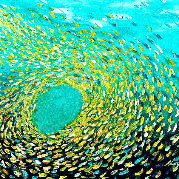Modern Fish Painting - Etsy