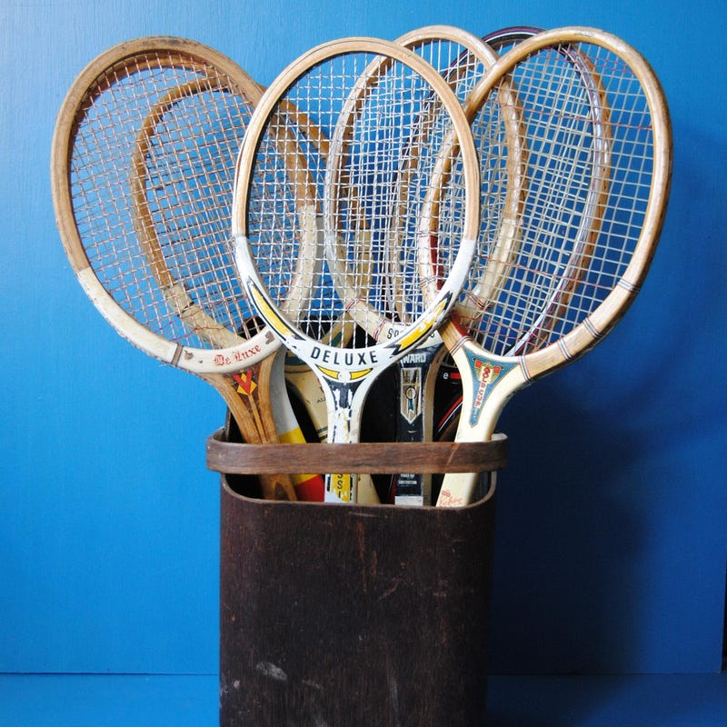Tennis Racquet Art Wall - Etsy UK