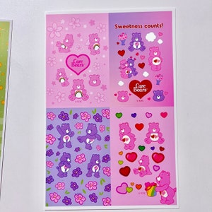 2 Care Bears Frame Stickers New Design Assorted Lot - Etsy