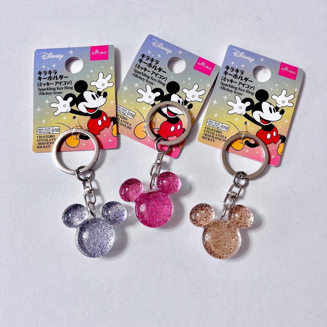 3 Disney Mickey Mouse Icon Keyring Official Licensed New - Etsy