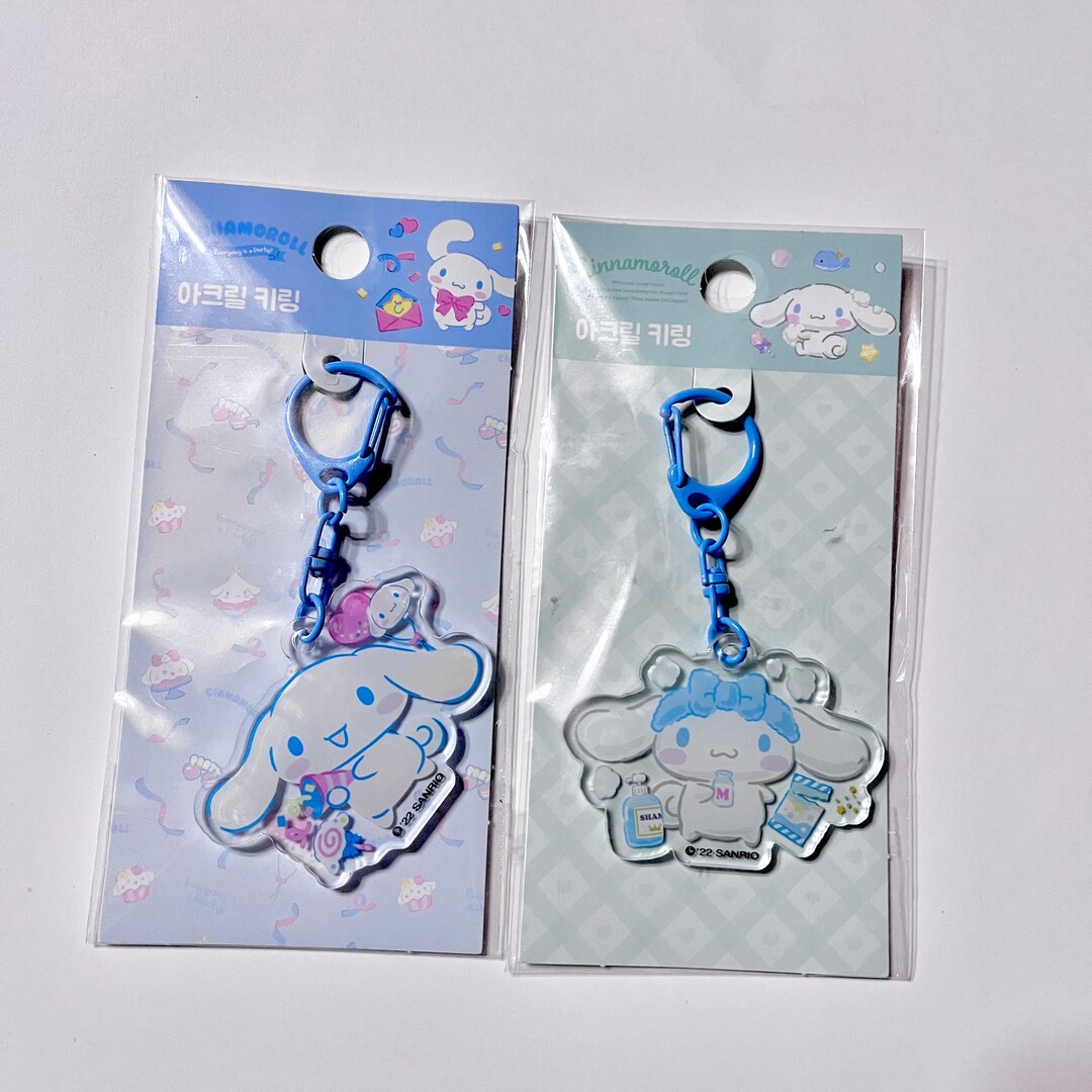2 New Sanrio Cinnamoroll Keychains Keyrings Official Licensed - Etsy