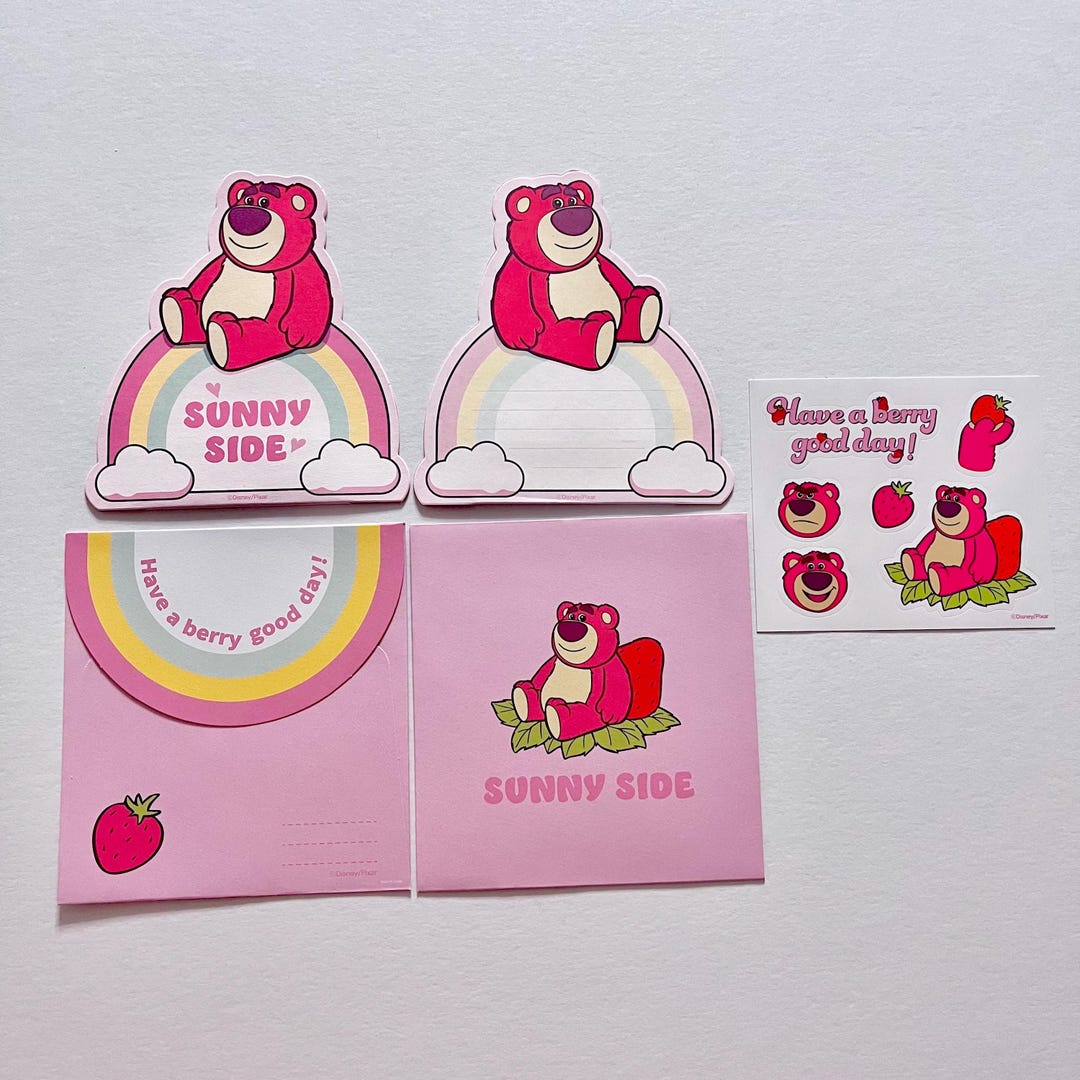 2 Disney Pixar Toystory Lotso Rainbow Cards Official Licensed - Etsy