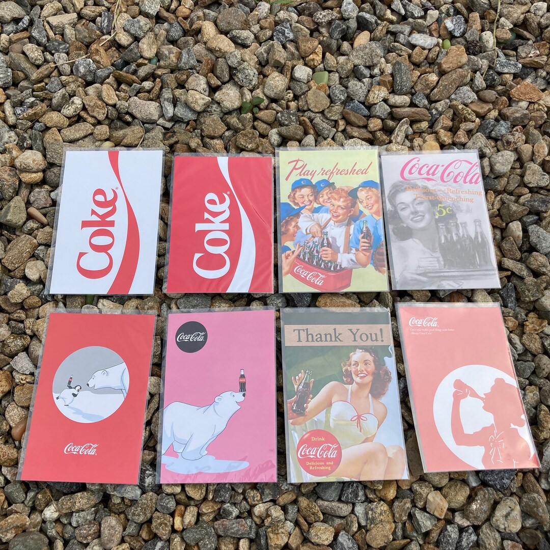 8 Coke Coca Cola Postcards Licensed - Etsy UK