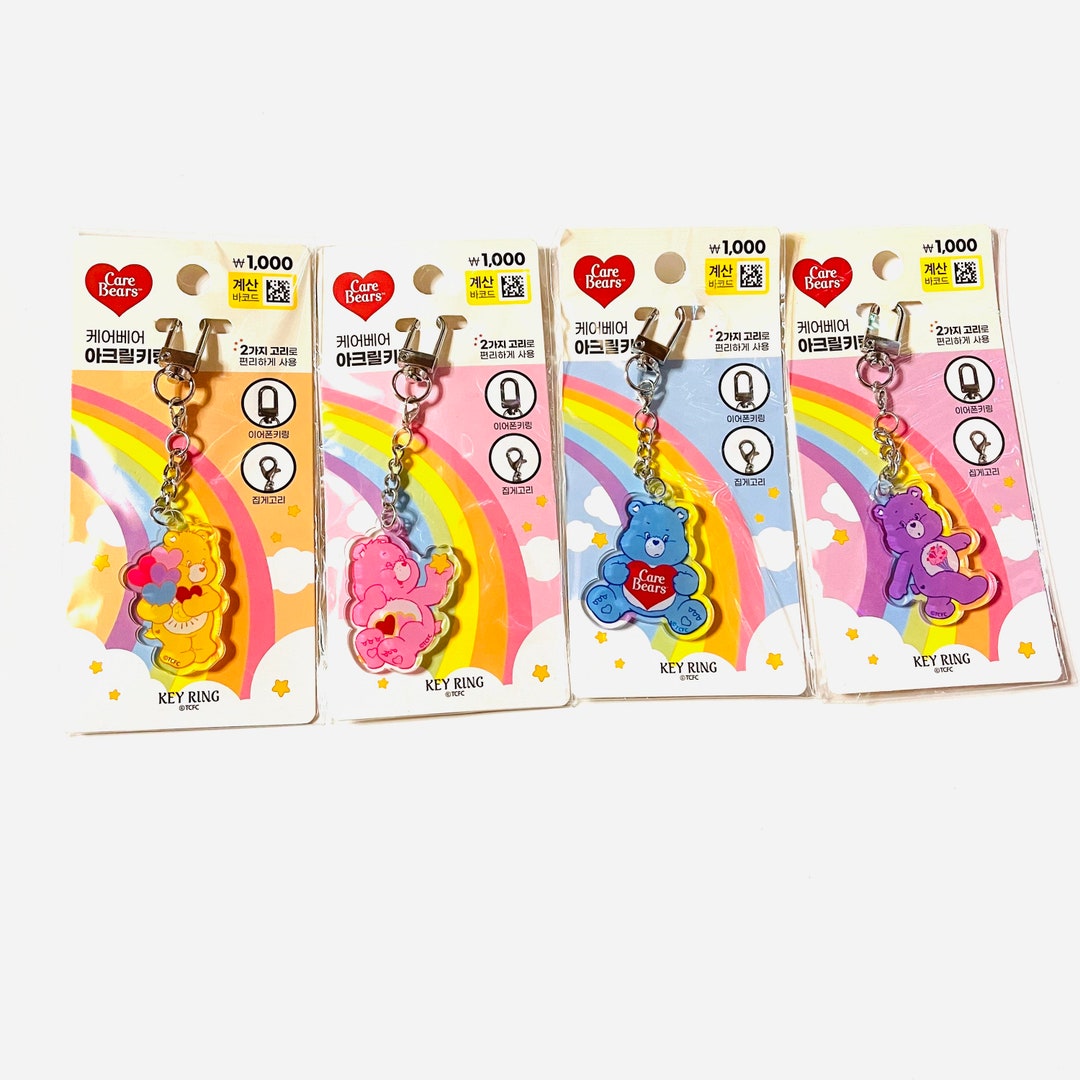 4 New Care Bears Keychains Keyrings Official Licensed - Etsy