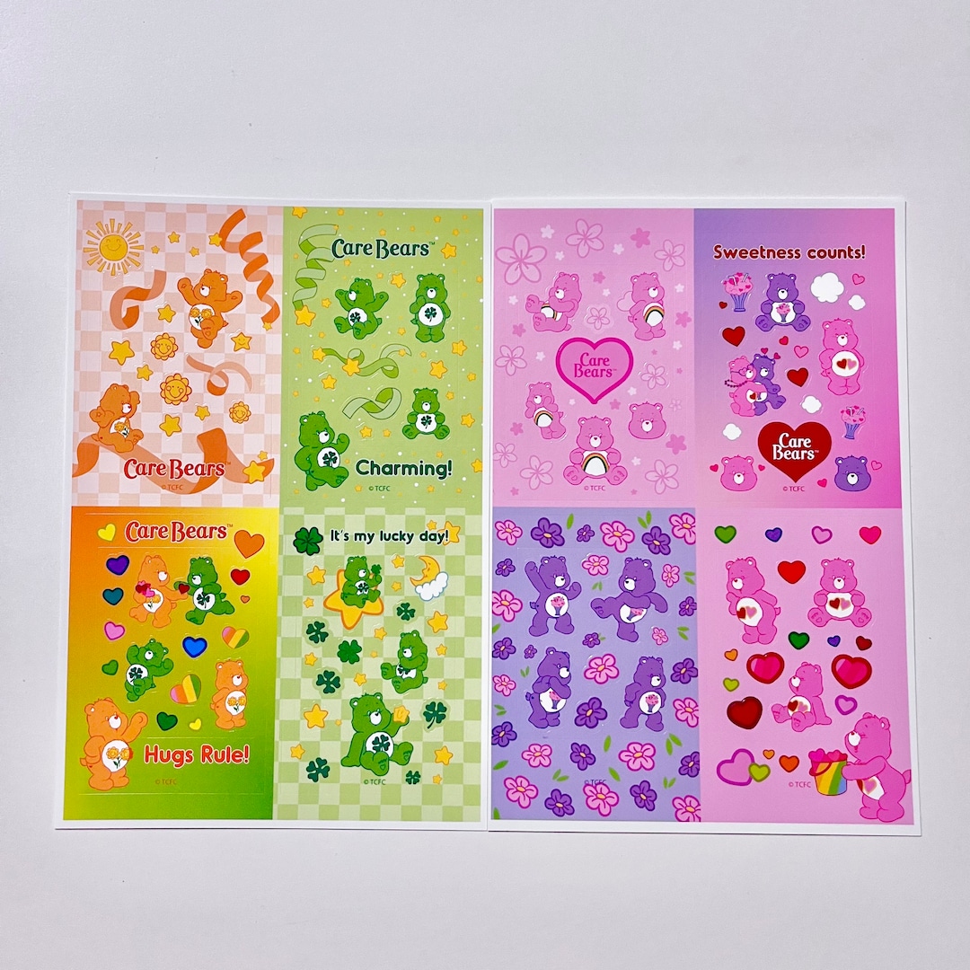 2 Care Bears Frame Stickers New Design Assorted Lot - Etsy
