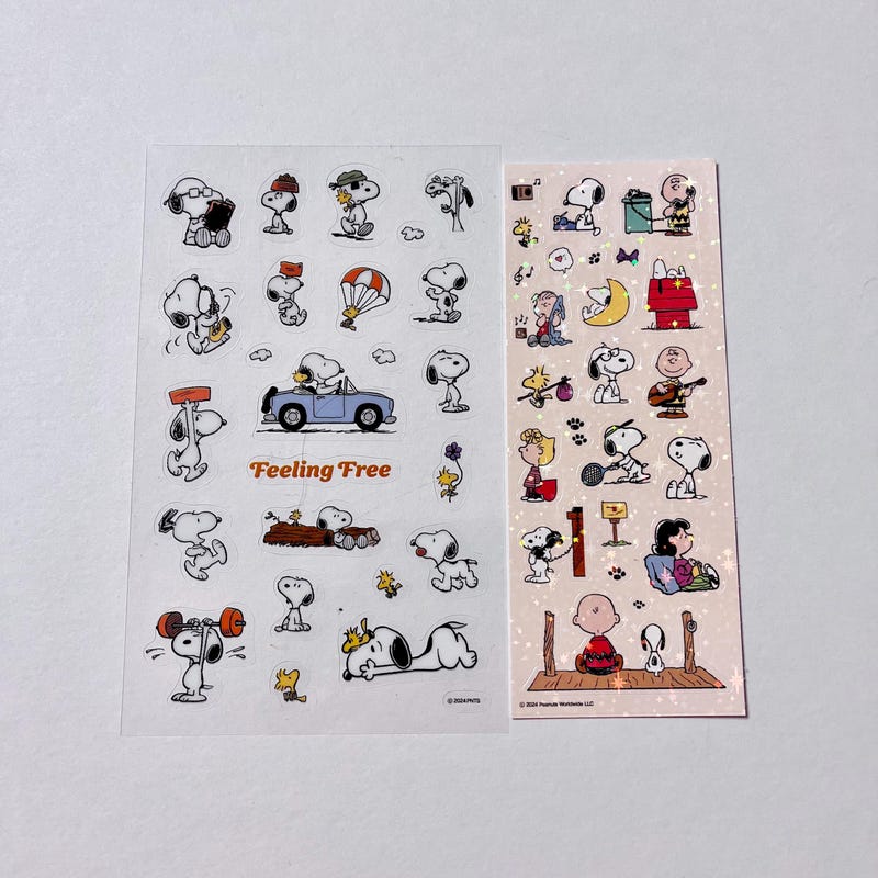 Peanuts Stickers Pack - Etsy UK