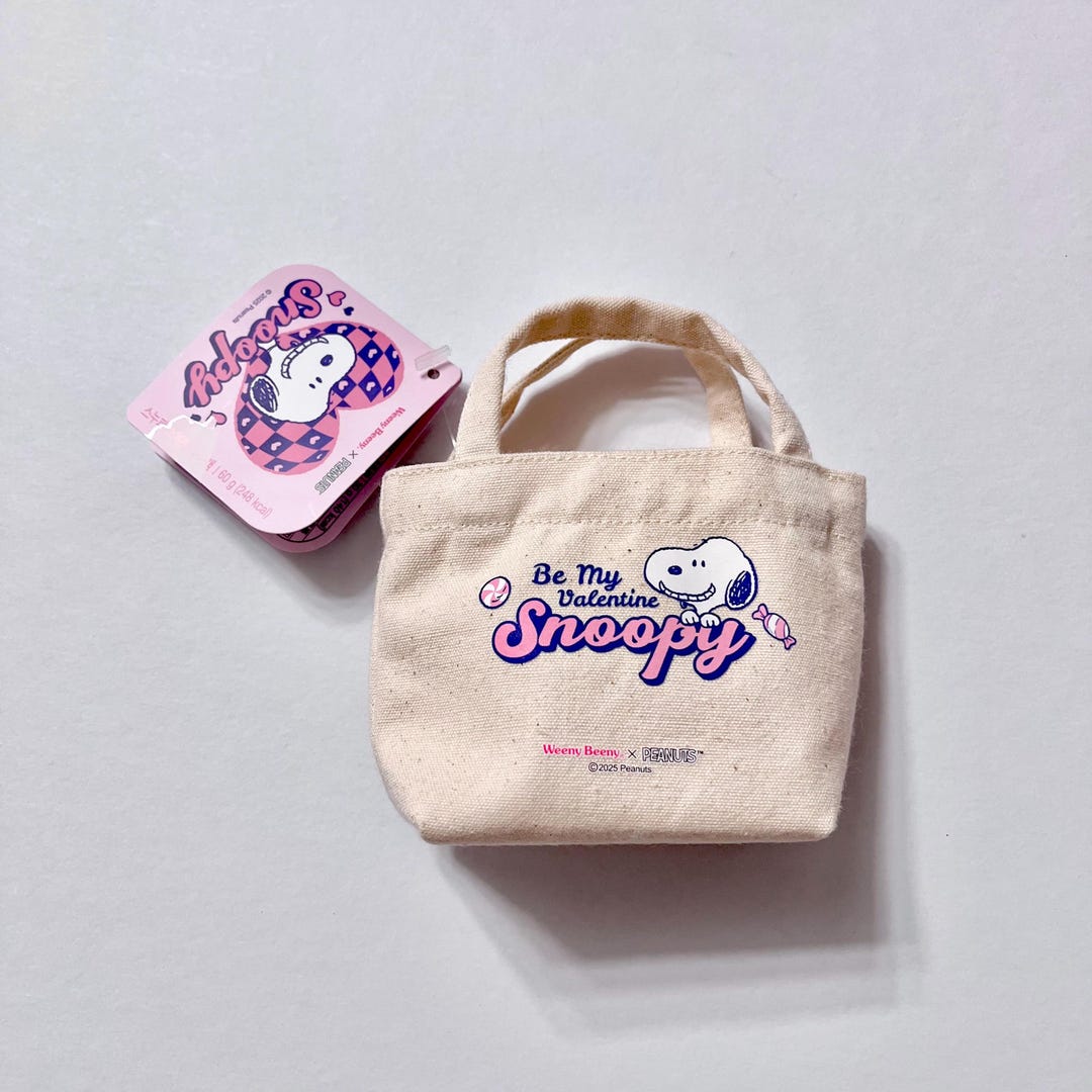 Peanuts Canvas MICRO Tote Bag Official Licensed Snoopy - Etsy