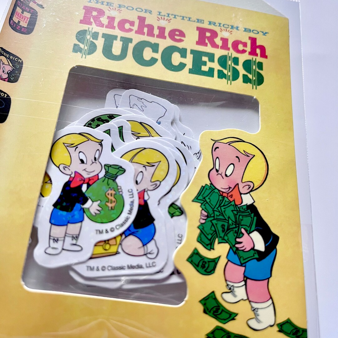 Richie Rich Removable Stickers Pack Official Licensed - Etsy