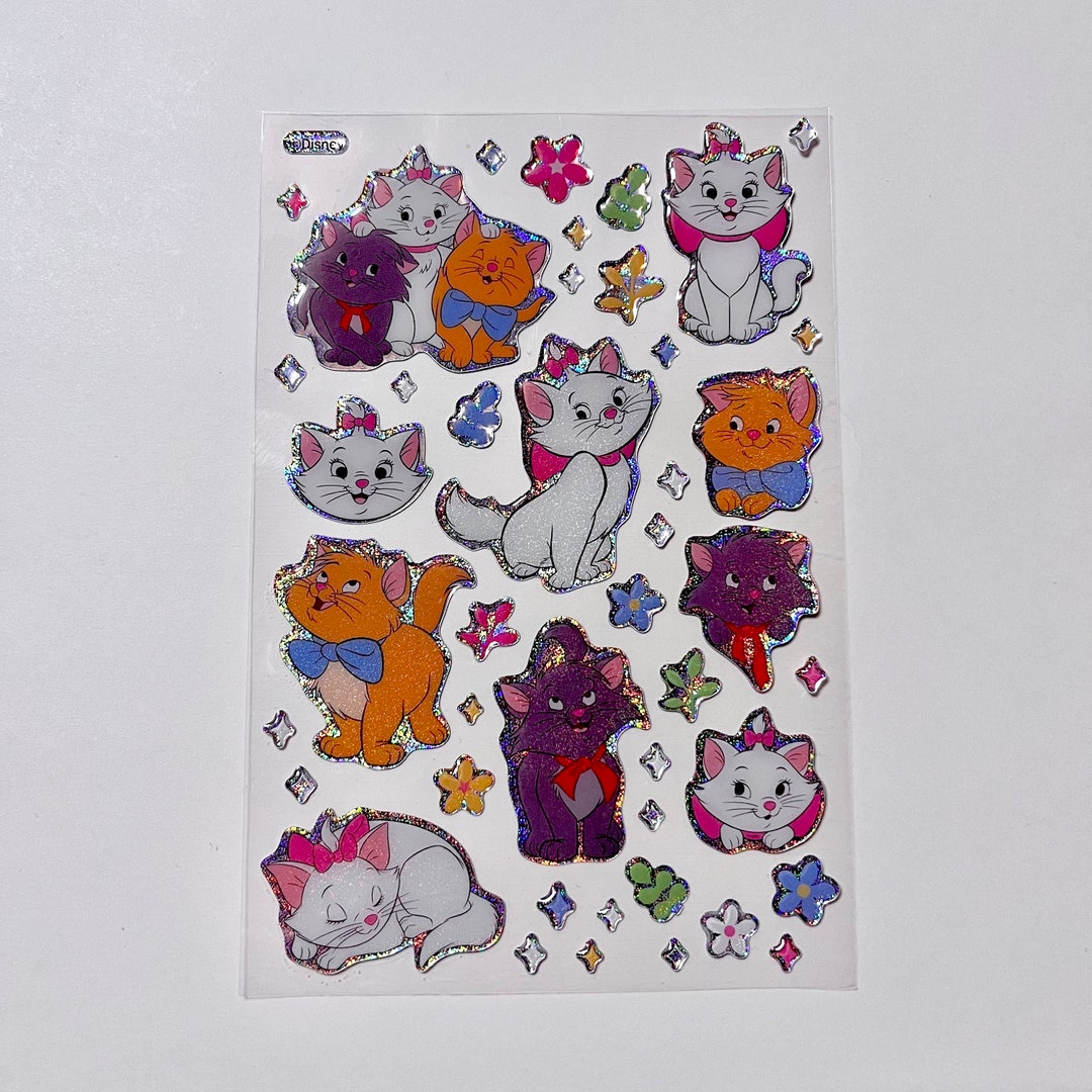 1 Disney the Aristocats Marie Berlioz Toulouse Epoxy Stickers - Etsy