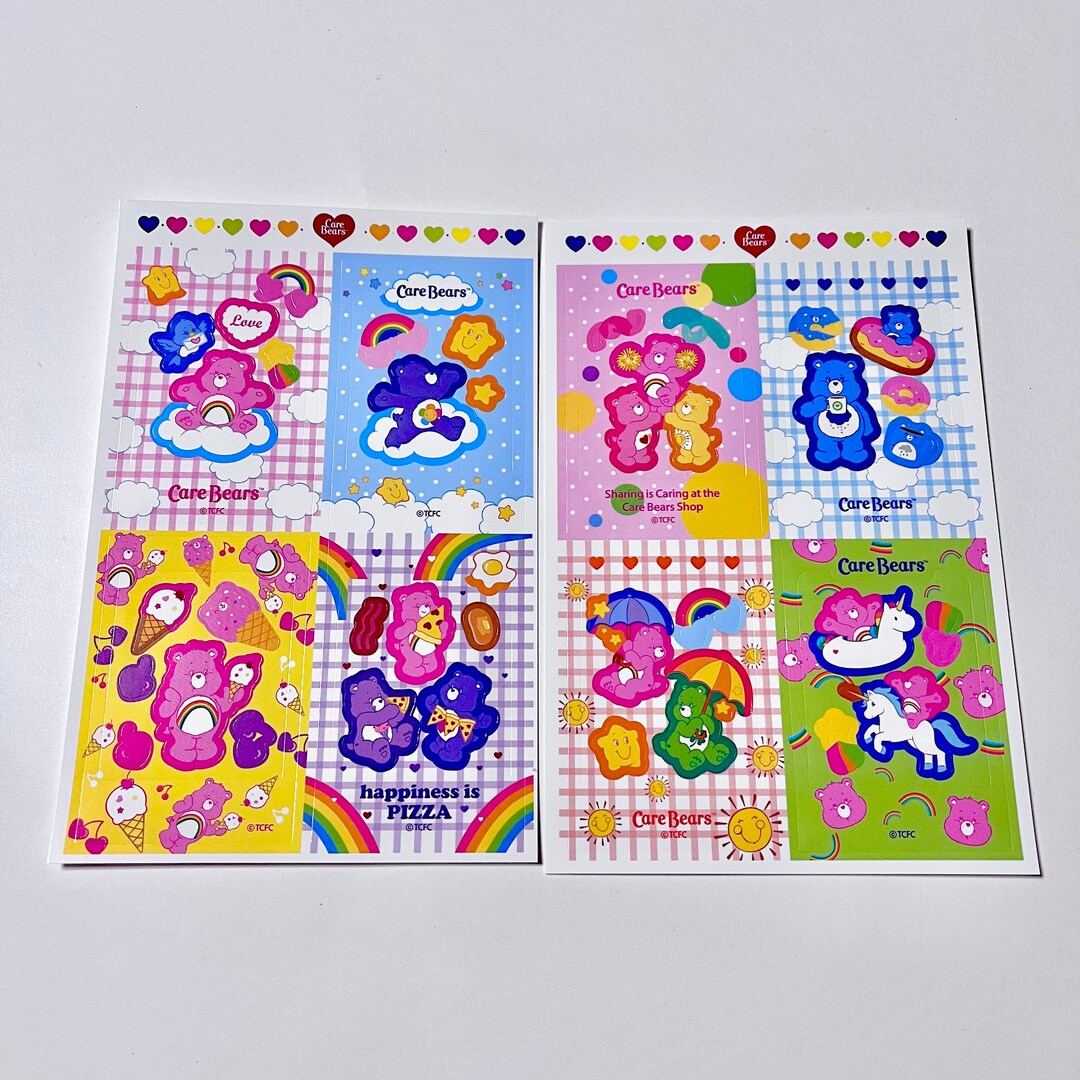 2 Care Bears Frame Stickers Assorted Lot - Etsy