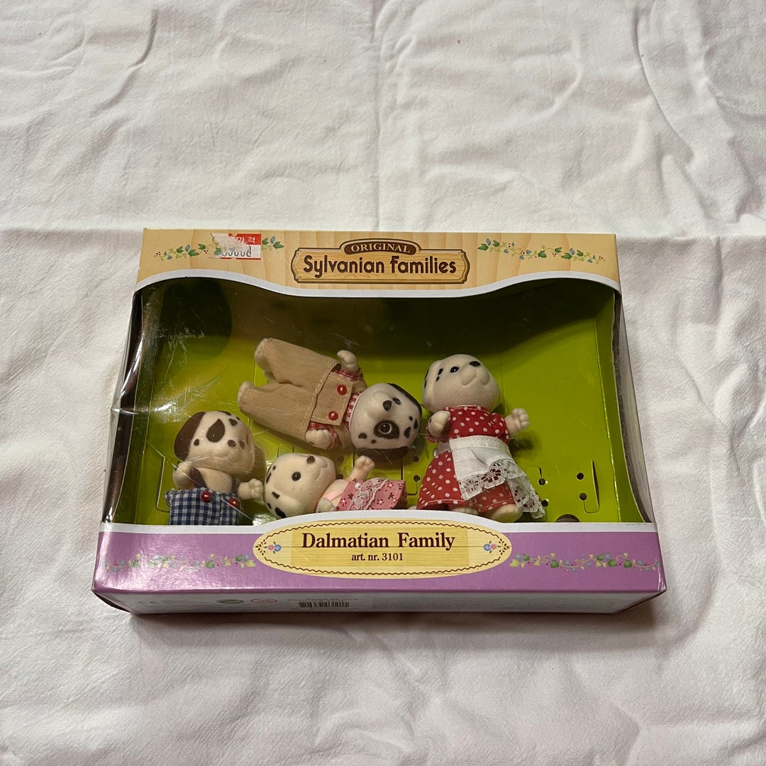 Vintage Calico Critters Dalmatian Family 3101 Sylvanian Families Sealed ...