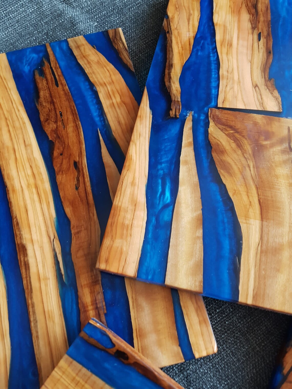 Wood and Resin Table Mat Resin Table Mat - Etsy