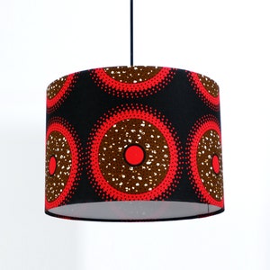 African Print Lampshade, Lampshade for Ceiling Lights, Drum Lampshade ...