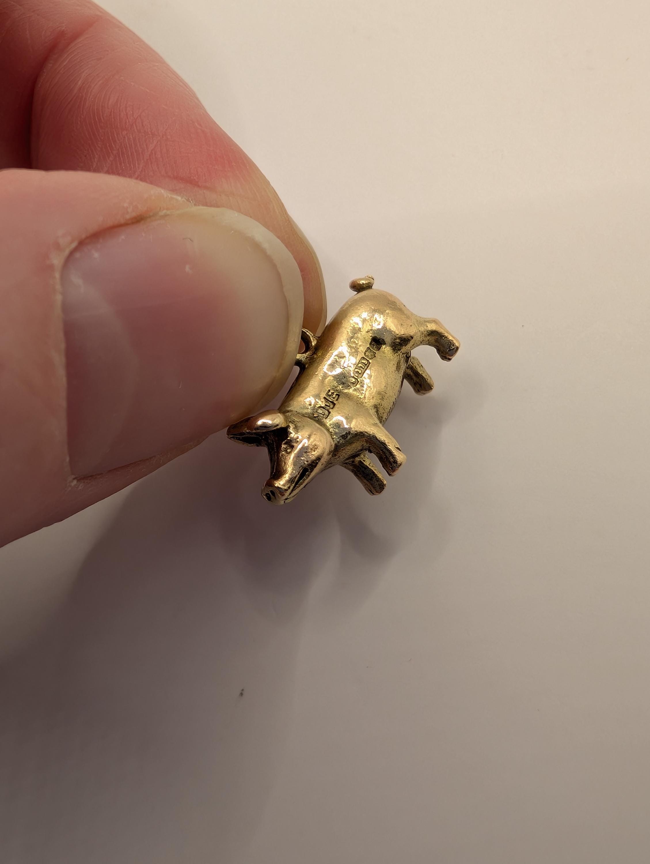 9ct Yellow Gold Solid Gold Pig Pendant or Charm Sku1891 - Etsy