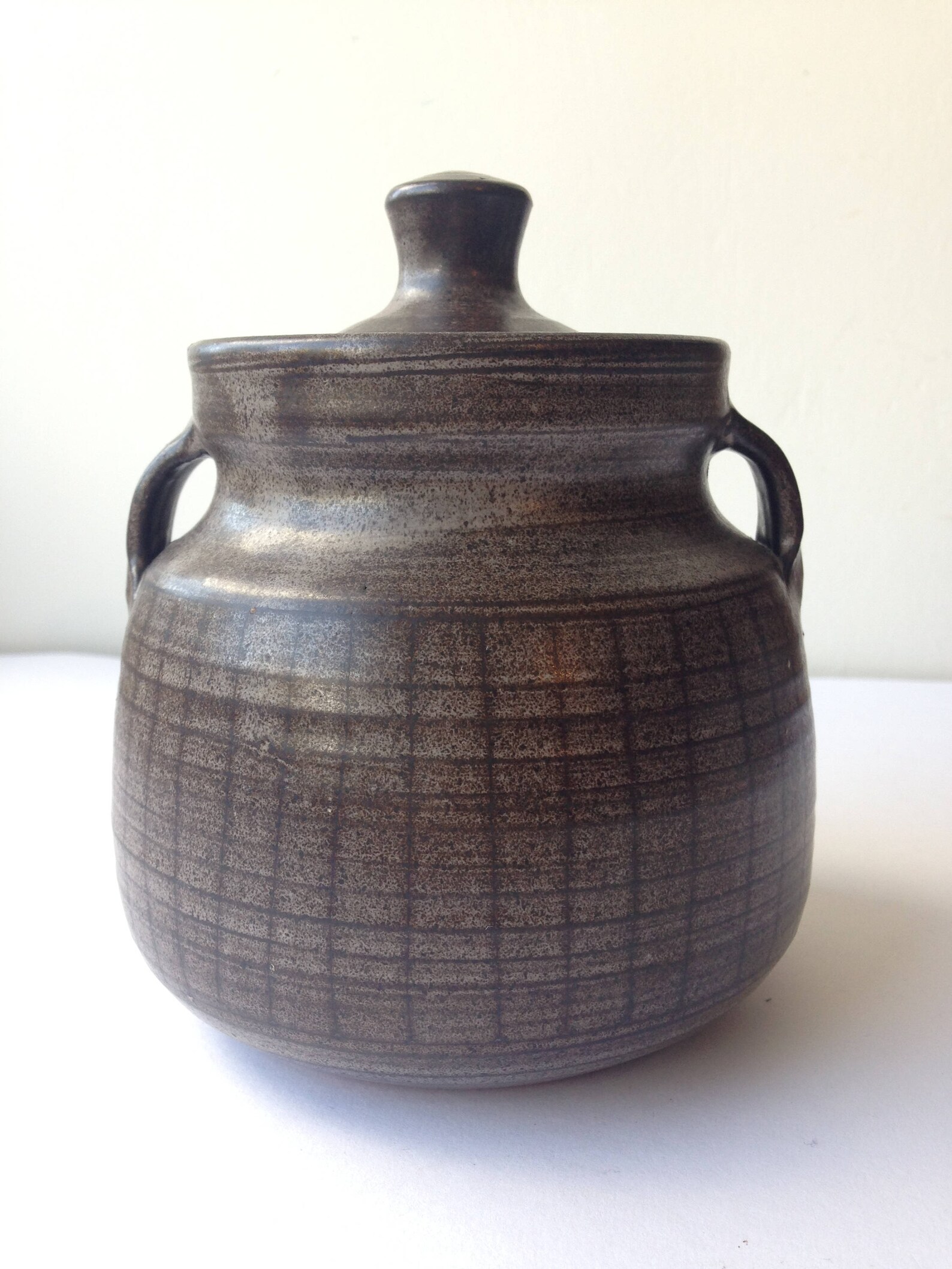 Polperro Pottery Jar. Cornish Pottery. Earthenware. Geometric - Etsy