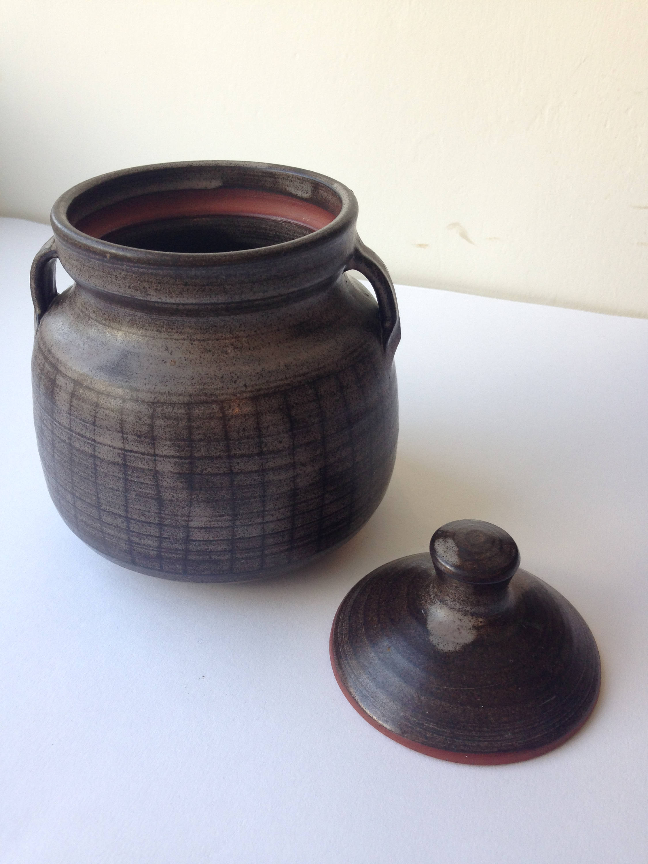 Polperro Pottery Jar. Cornish Pottery. Earthenware. Geometric - Etsy