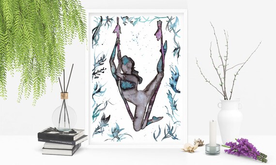 Aerial Princess: original Art. Watercolors on paper inspired | Etsy