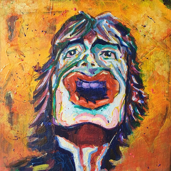 Mick Jagger Painting - Etsy