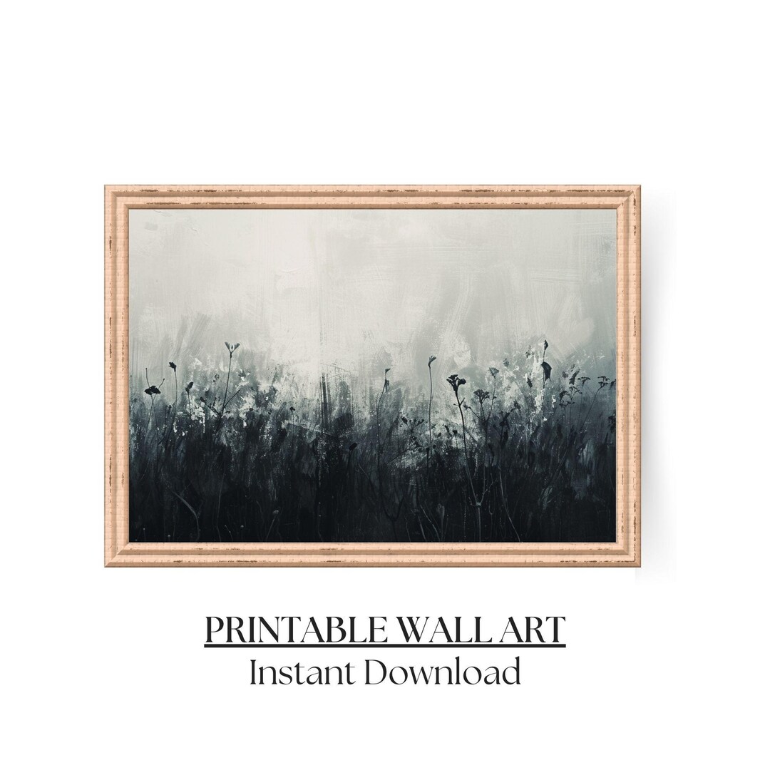 Abstract Nature Wall Art, Minimalist Nature Art, Abstract Forest Art ...