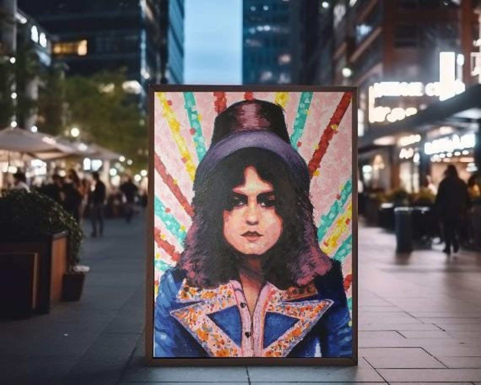 Marc Bolan, Original Painting on Canvas, 24X30, T Rex, Retro Art, Music ...