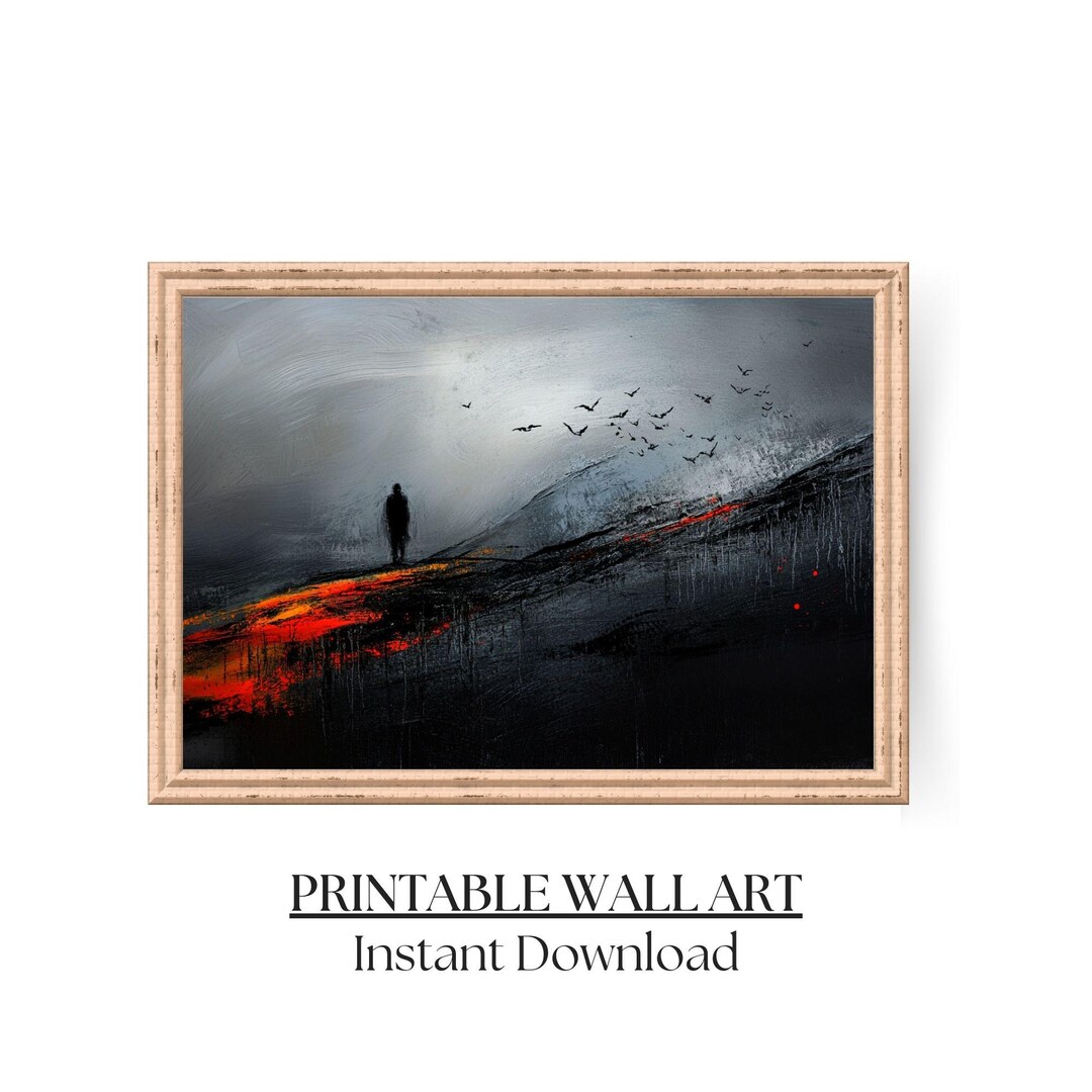 Trembling of Silence Wall Art, Abstract Emotional Art, Mysterious ...