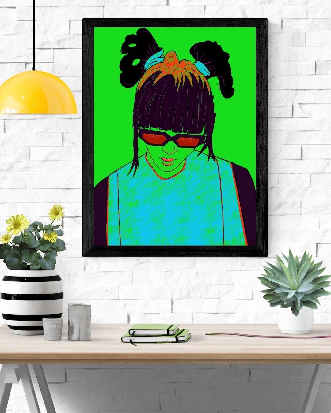 Billie Eilish Poster, Multiple Sizes, Modern Artwork, Music Posters and ...