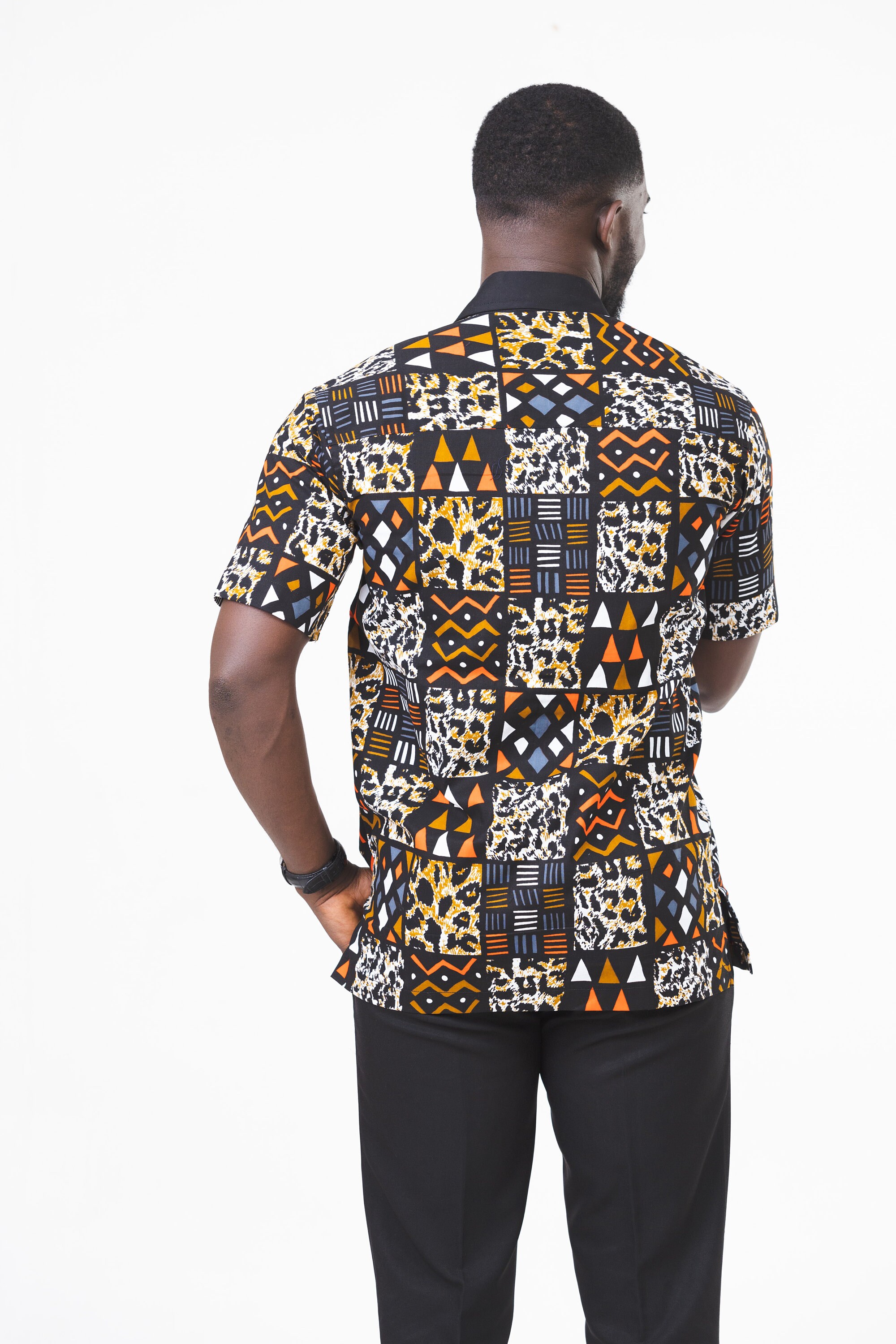 Black Men's African Tribal Print Cotton Easy-wear Ankara - Etsy