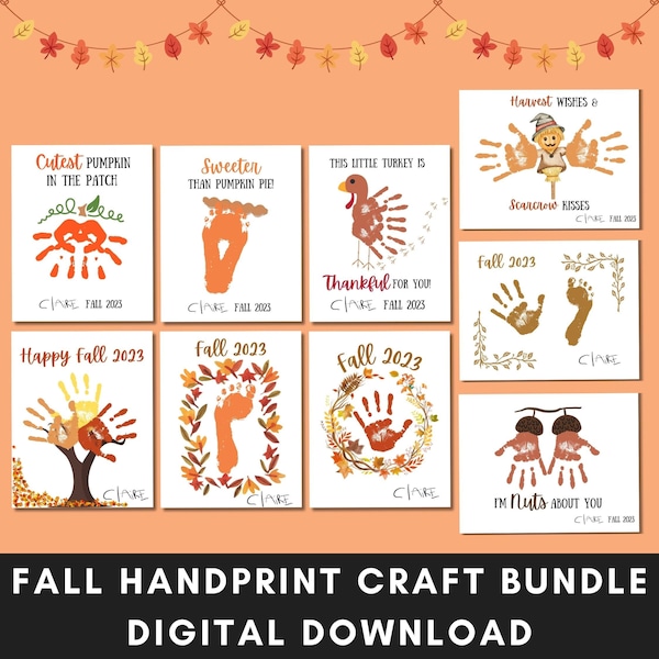 Halloween Handprint Craft - Etsy