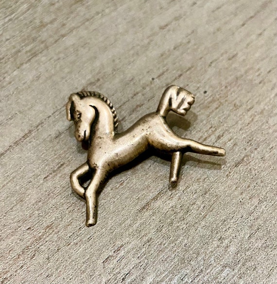 Vintage Western Horse Pin (Brooch) - Gem