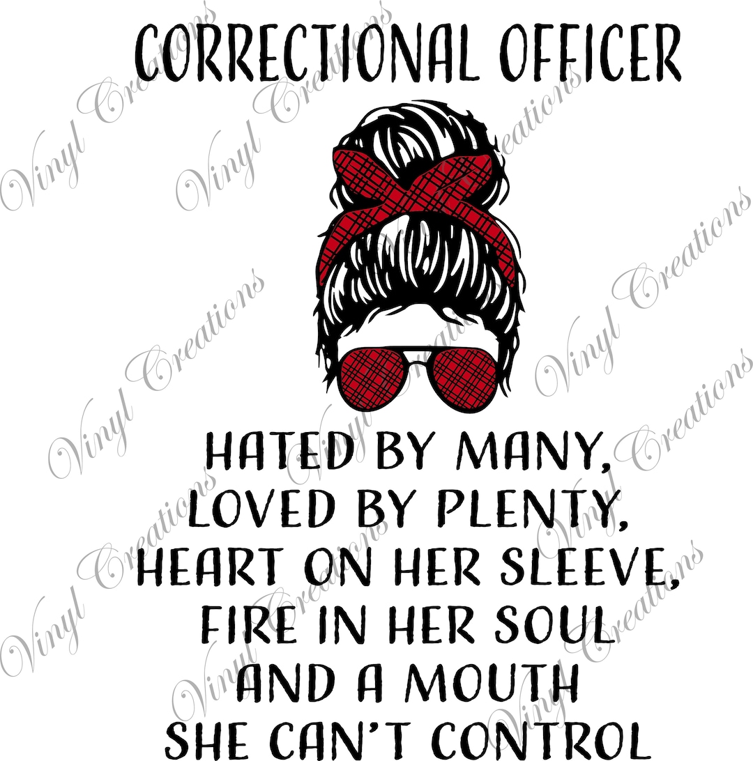 Correctional Officer SVG, PNG Files Cricut READY! - Etsy