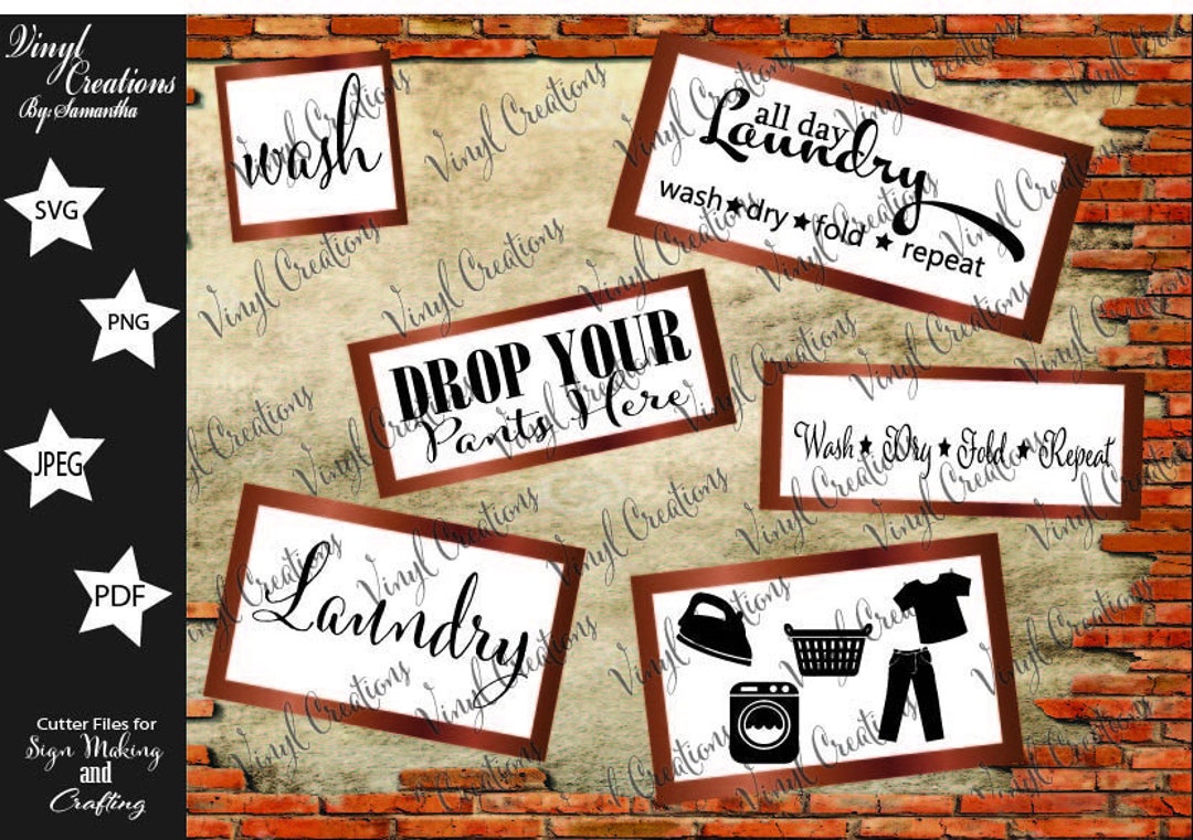 Large Laundry Bundle! Digital Files - Etsy