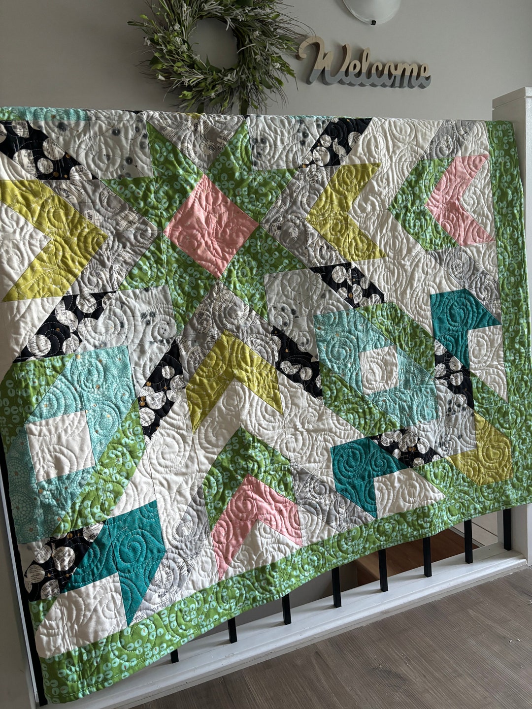 Handmade Square Quilt - Etsy Canada