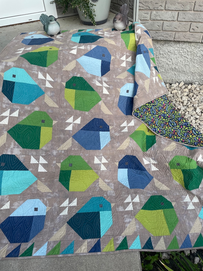 Sparrow Quilt, Handmade Quilt - Etsy Canada