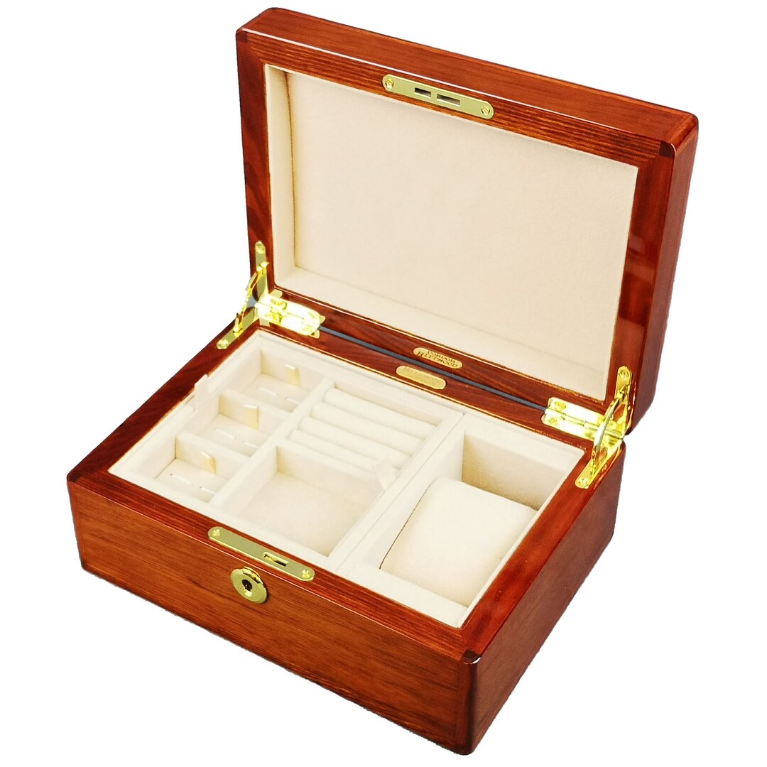 Rosewood Gents Valet Box - Luxury Desk & Watch Organiser Gift for Him ...